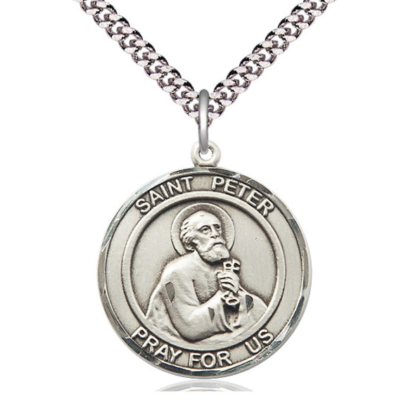 Hail MaryGifts | Jewelry | St Peter The Apostle Round Patron Series ...